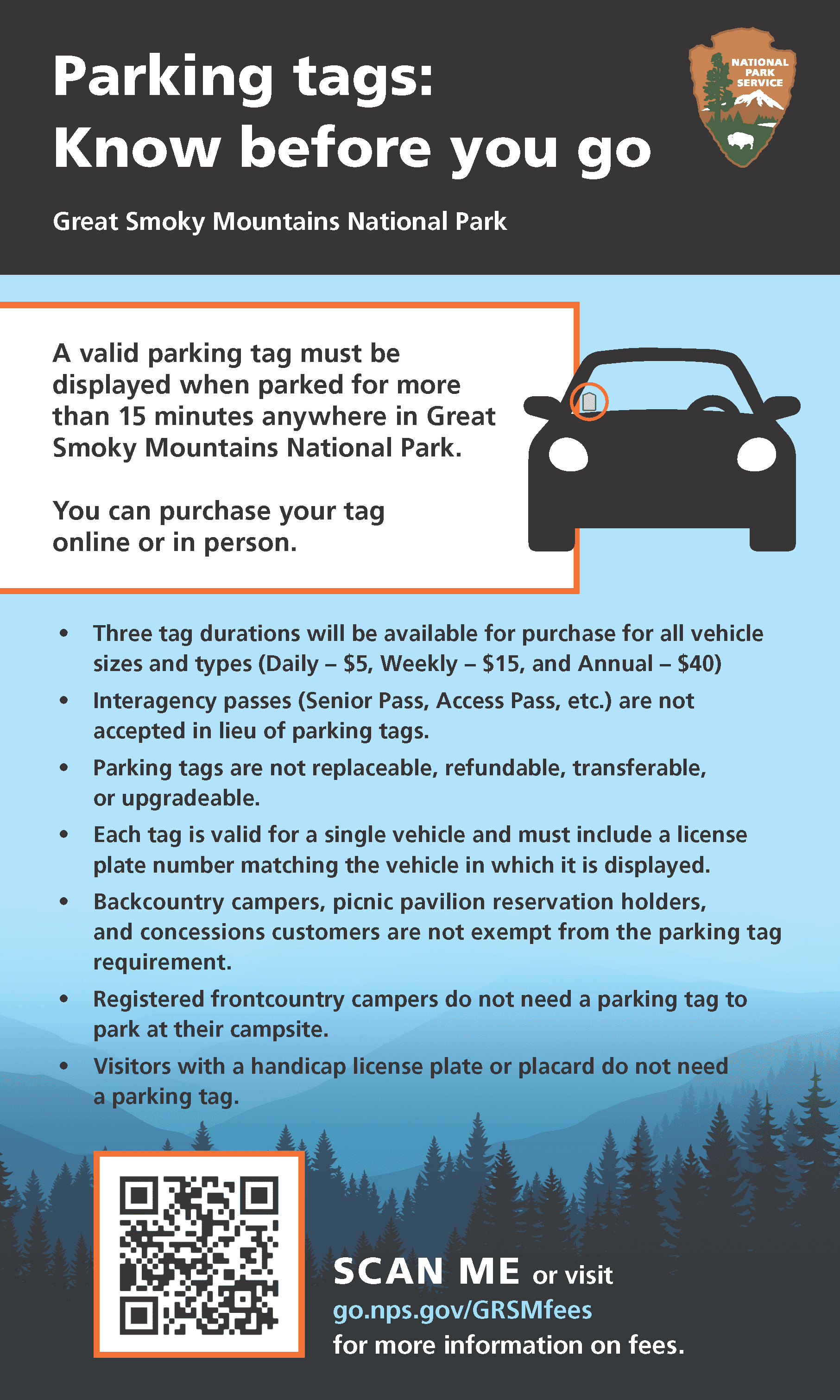 How To Buy Your Smoky Mountains Parking Pass - Explore Tennessee ...